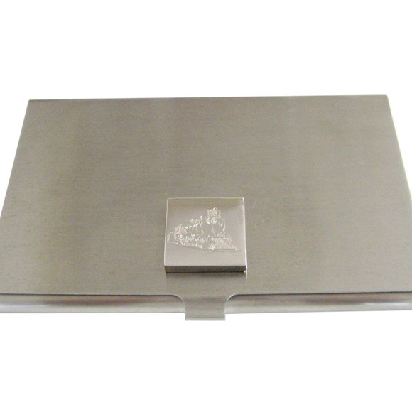 Kiola Designs | Accessories | Etched Locomotive Train Business Card ...